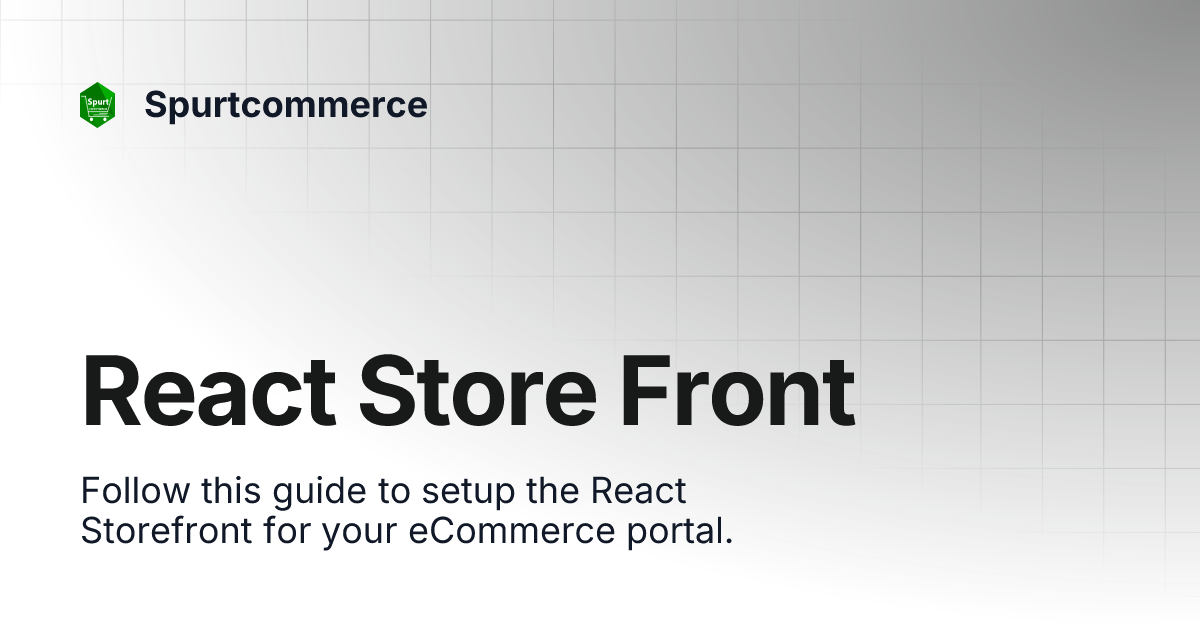 React Store Front | Spurtcommerce